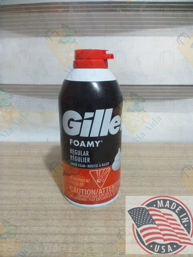 Gillette Foamy Regular Shaving Cream - 11 oz(U.S.A) – Ma Aida OPC