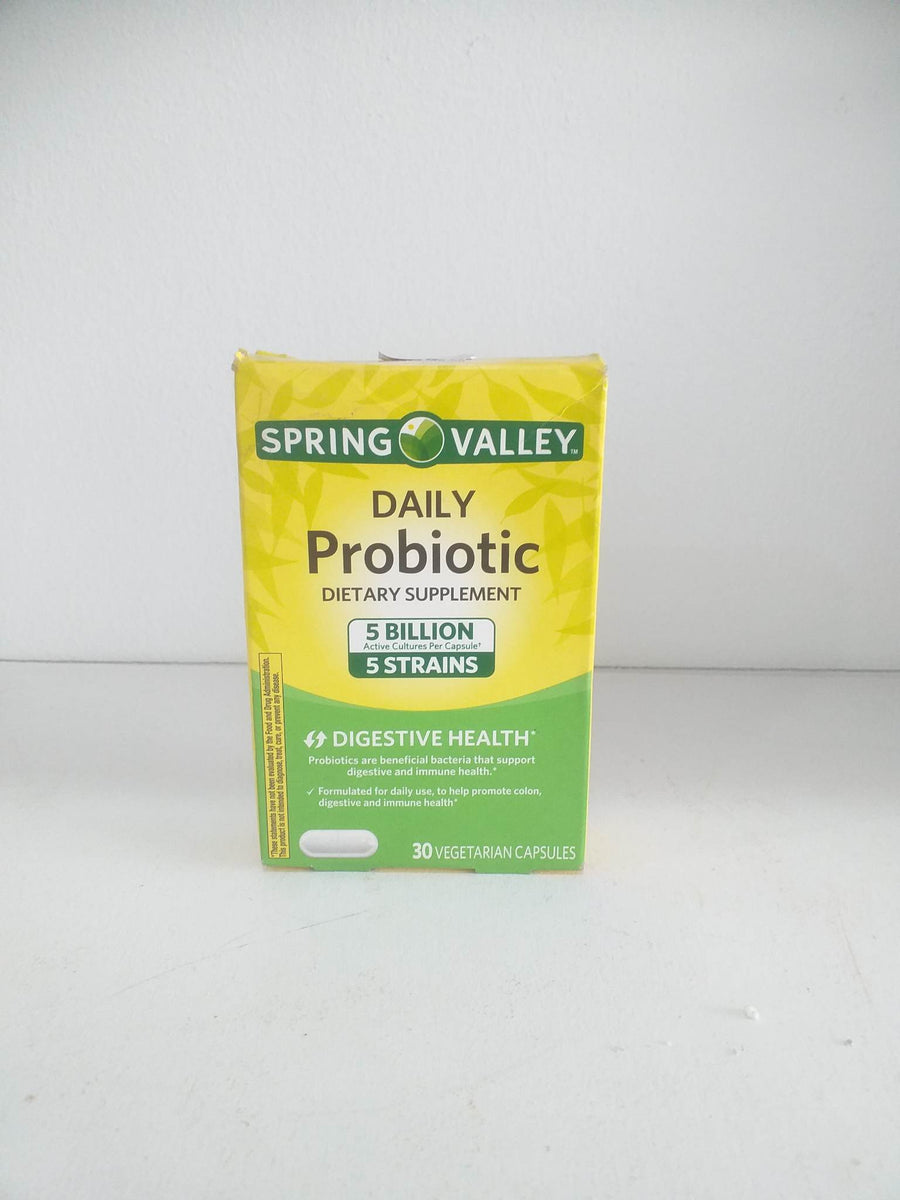 Spring Valley Daily Probiotic 5 Billion 5 Strain Dietary Supplement, 3 ...